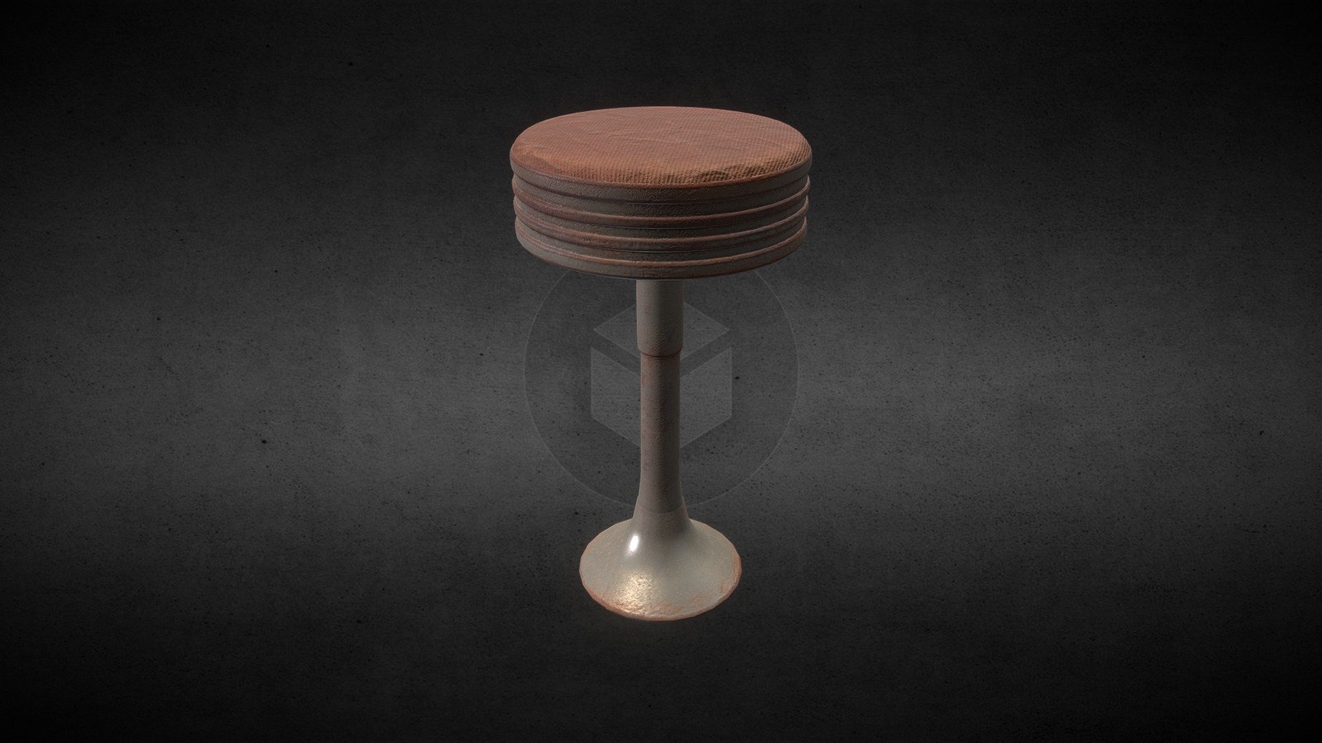 Abandoned Diner Stool - 3D model by William Domeyer (@WilliamDomeyer ...