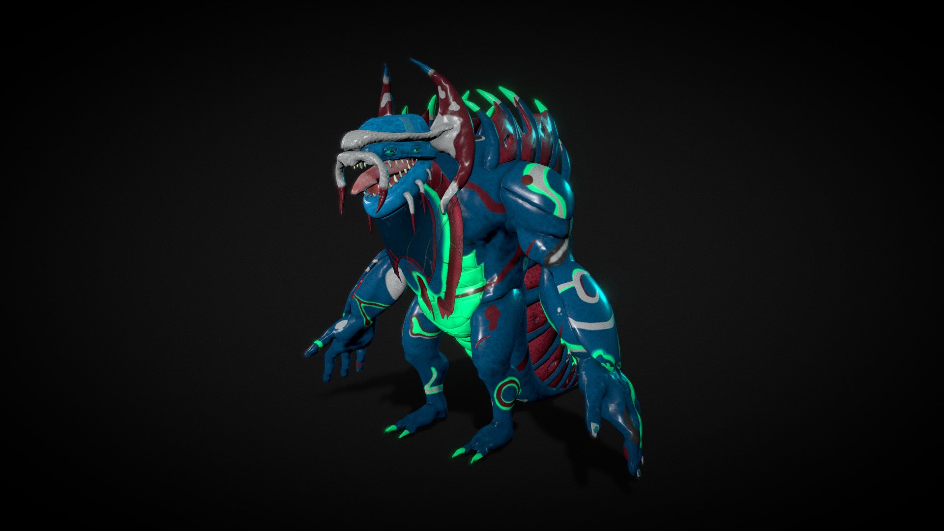 Lizard Creature - 3D model by Feraussia [d4fb772] - Sketchfab