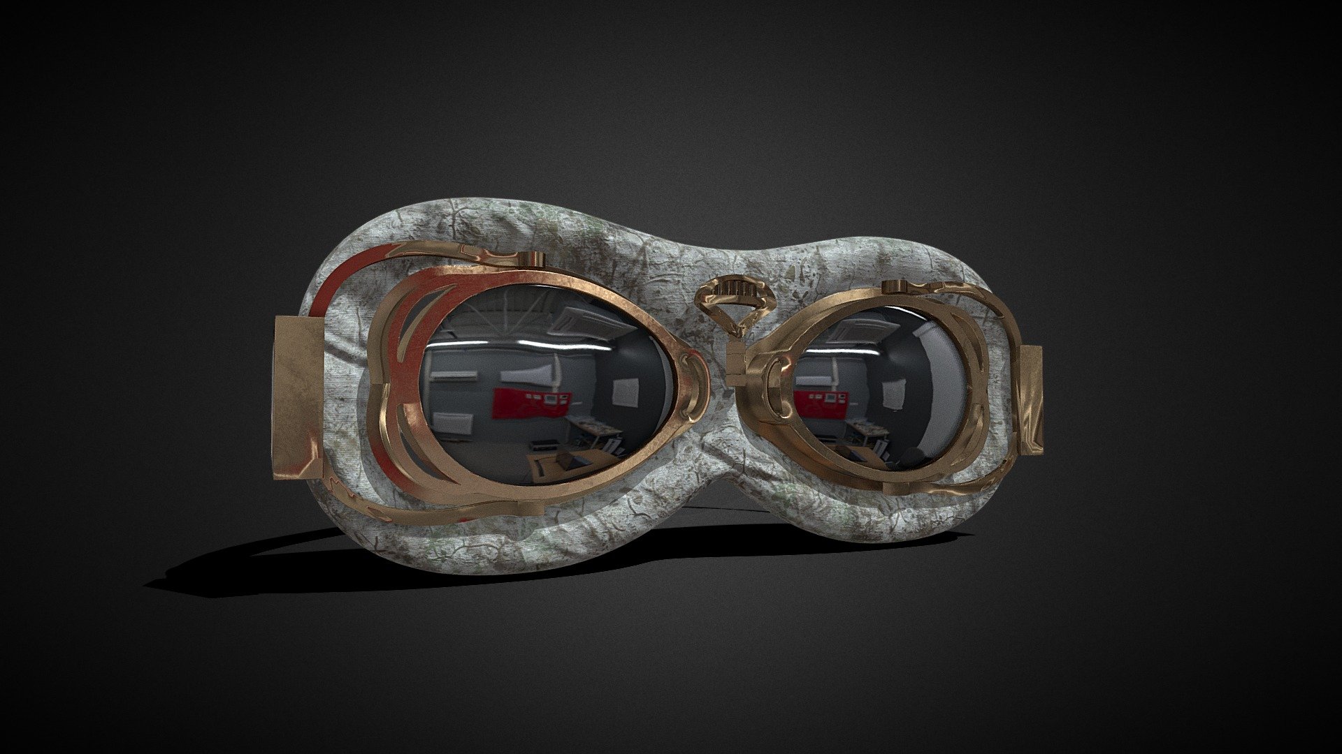 Aviator Pilot Glasses - 3D model by khanhkon [d4fb77c] - Sketchfab