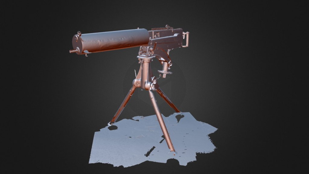 Vickers MK 1 heavy machine gun, ca. 1900 - Download Free 3D model by ...