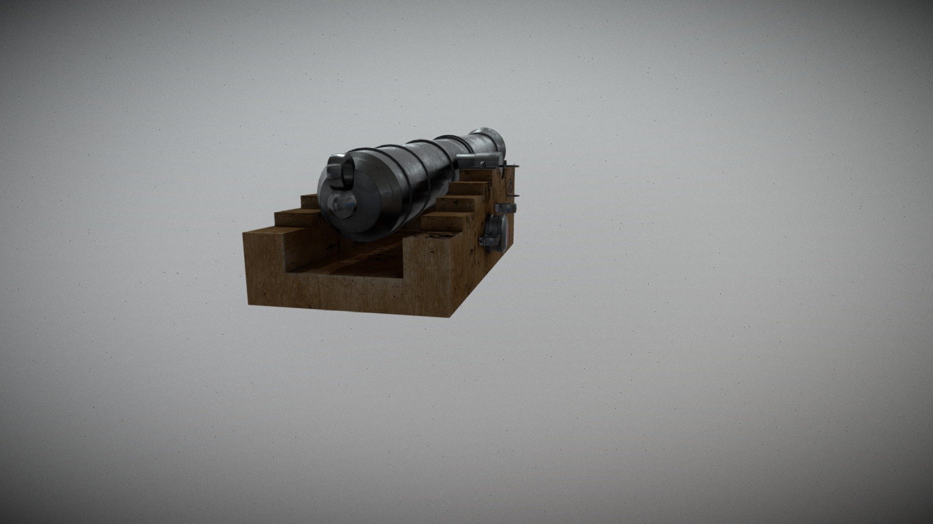 cannon_without_wheels - 3D model by m4rc0s432 [d4ff283] - Sketchfab