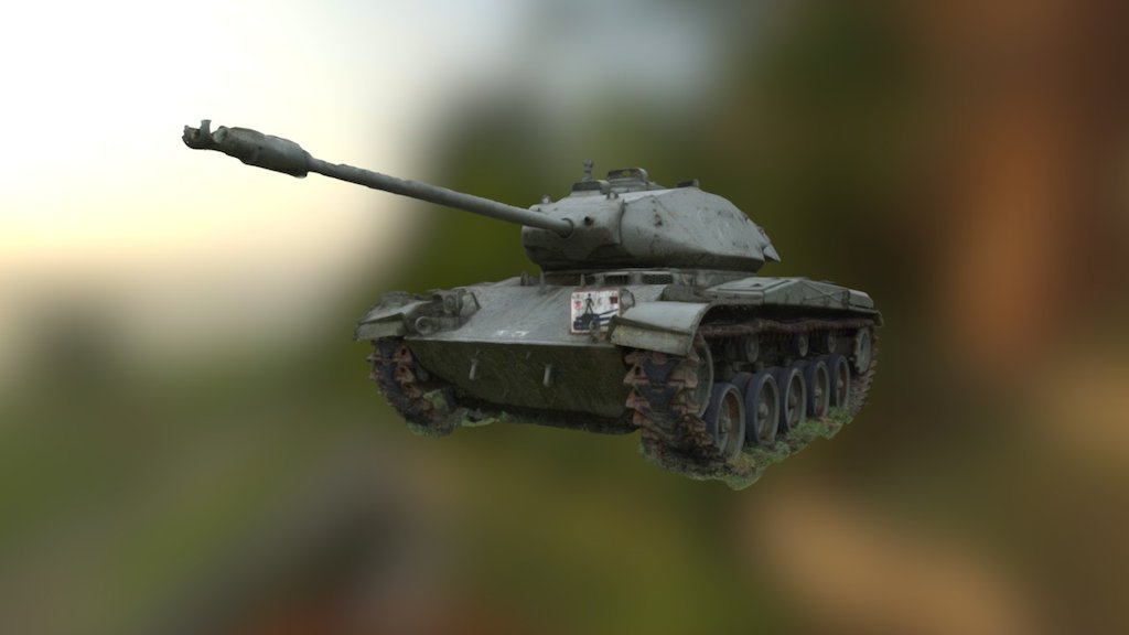 M41 Tank Eben Emael (WIP) - 3D model by pulsend [d4ffb87] - Sketchfab