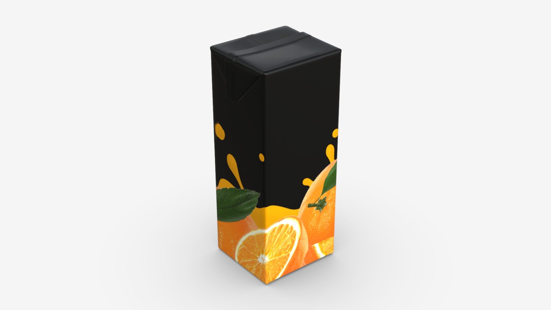 Juice cardboard box packaging 1000 ml - Buy Royalty Free 3D model by ...