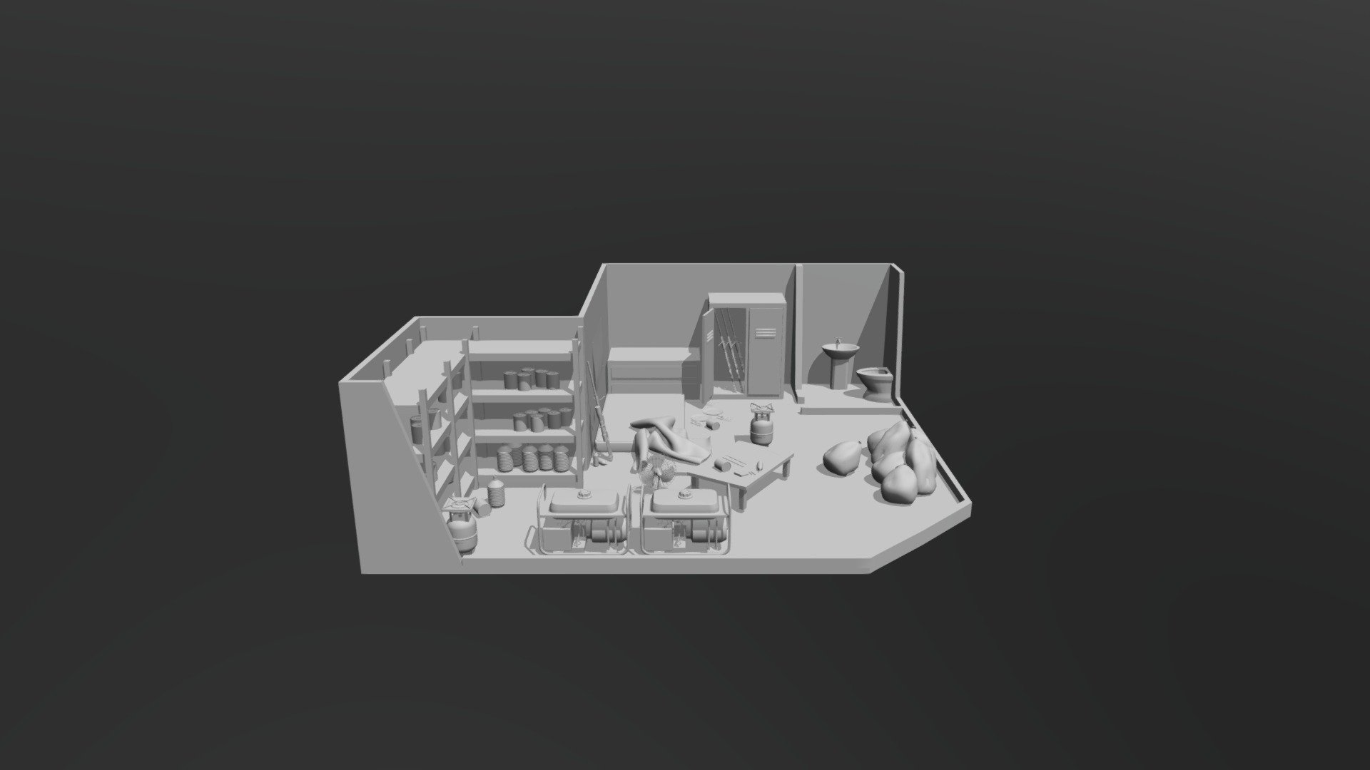 Bunker Base (interior) - 3D model by a_y_u_s_h [d5016a2] - Sketchfab