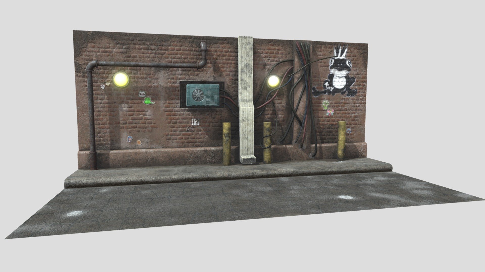 Alleyway - Download Free 3D model by AchebeSchoolStuff [d501b7d ...
