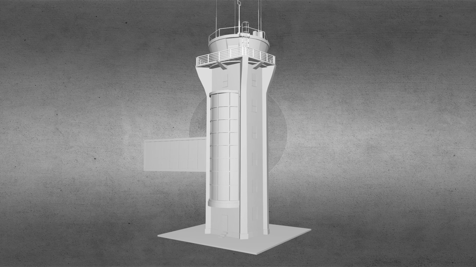 Control tower - Download Free 3D model by hi_i_m_katy [d5025d2] - Sketchfab