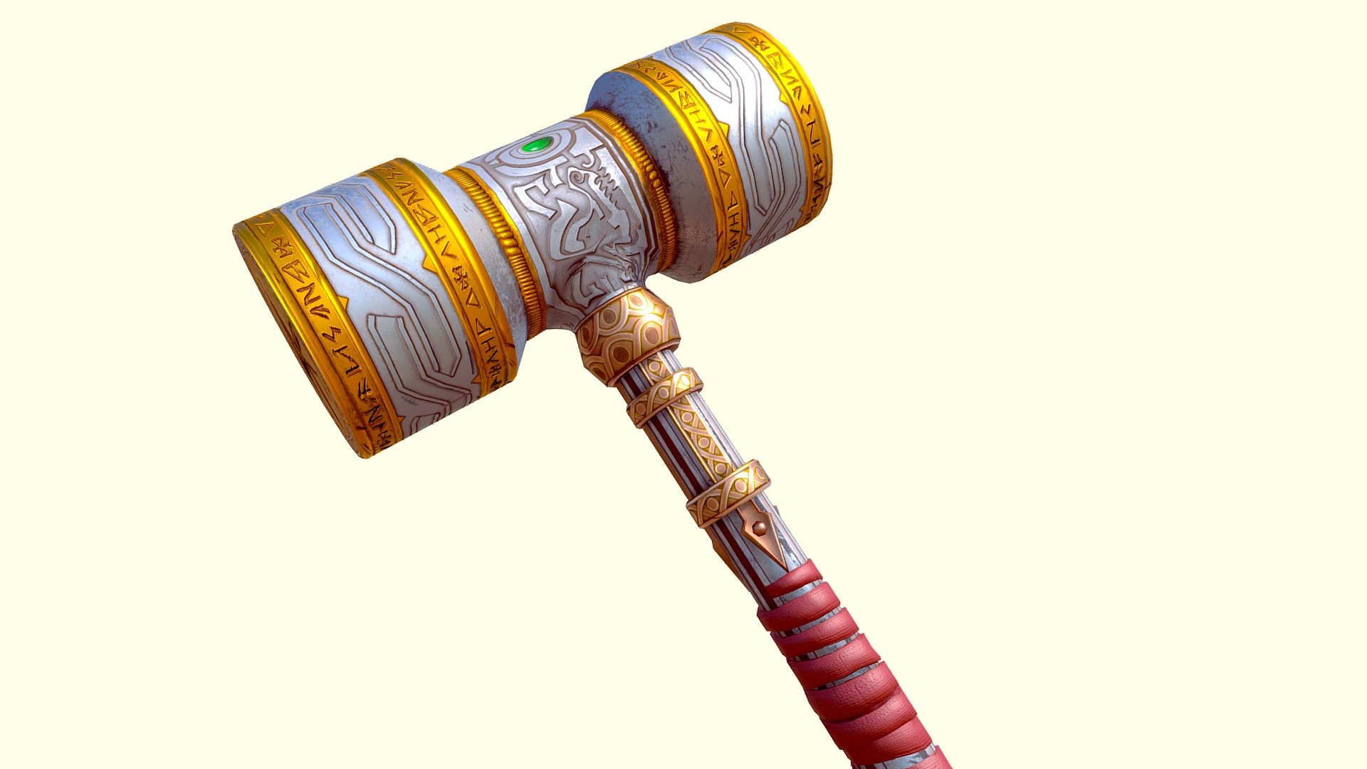 Game ready Fantasy Hammer using TrimSheet - Buy Royalty Free 3D model ...