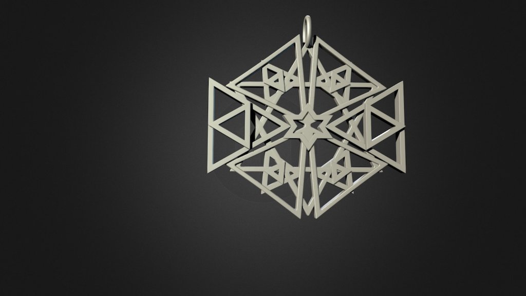 Lightbody Merkaba Matrix Pendant Flat - 3D model by kmeroddy [d50364d ...