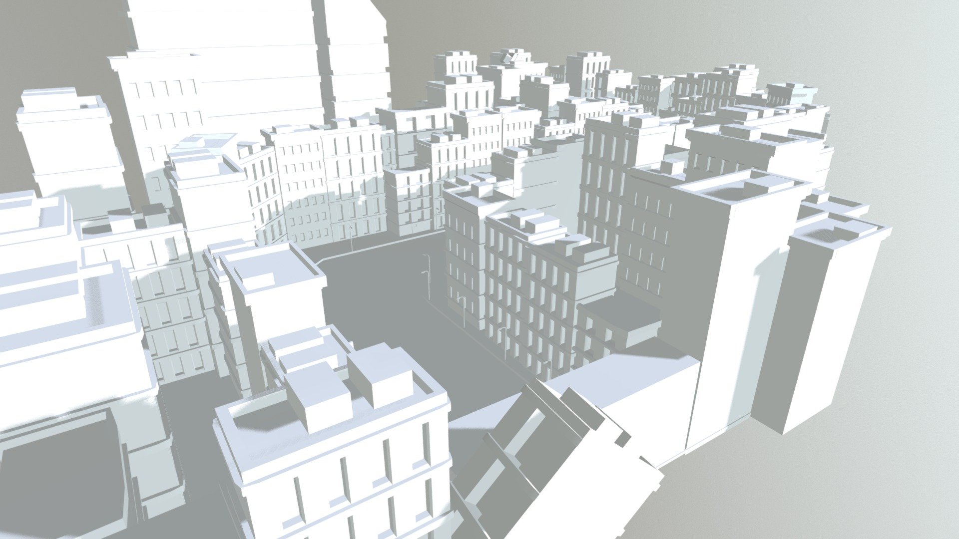 City (no texture) - 3D model by q80deserthawk [d5063f9] - Sketchfab