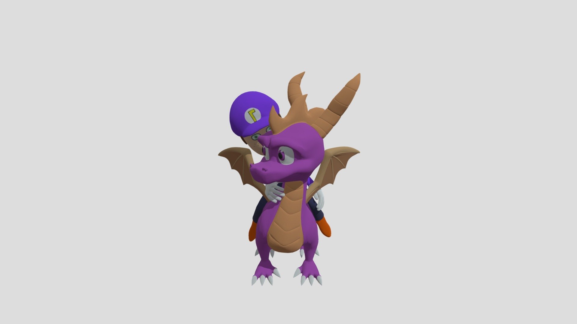 Spyro with Mii - 3D model by zeldarkness [d5067cd] - Sketchfab