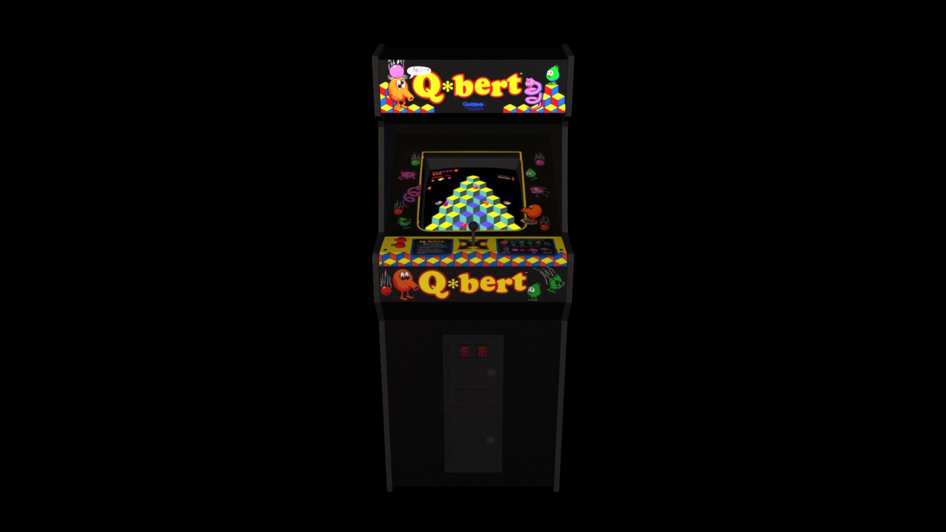 QBert Arcade Cabinet - 3D model by Gabriella Maruta (@gabriella.maruta ...