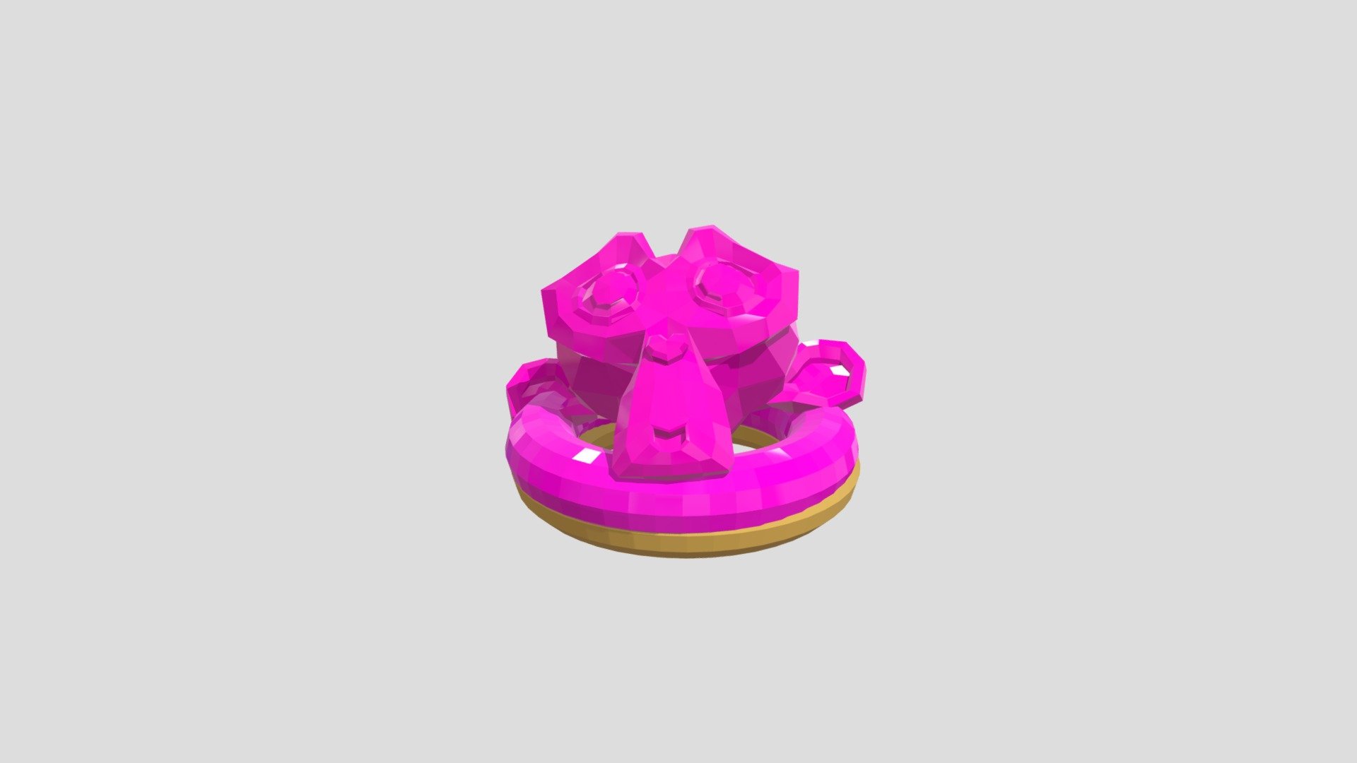Donut Monke 3d Model By Sour3d [d508e90] Sketchfab