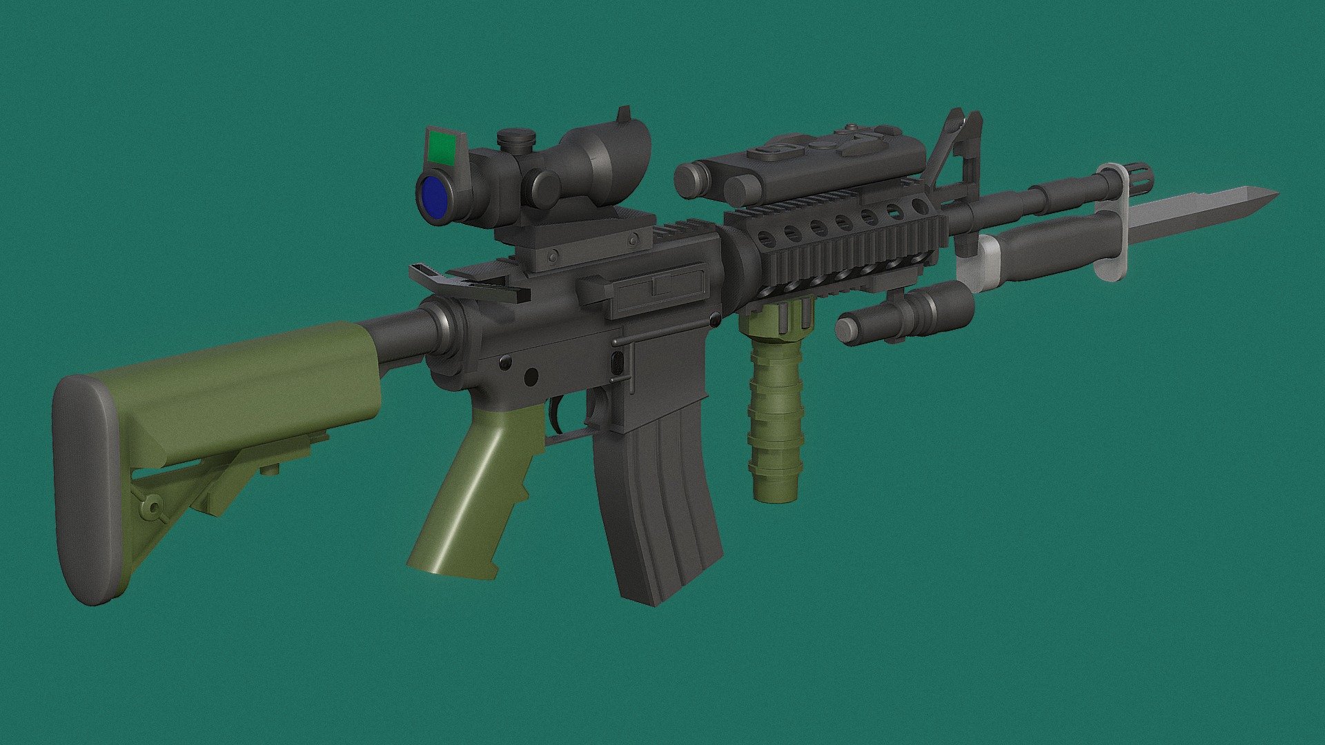 M4A1 - 3D model by momsboxtv [d50bcc7] - Sketchfab