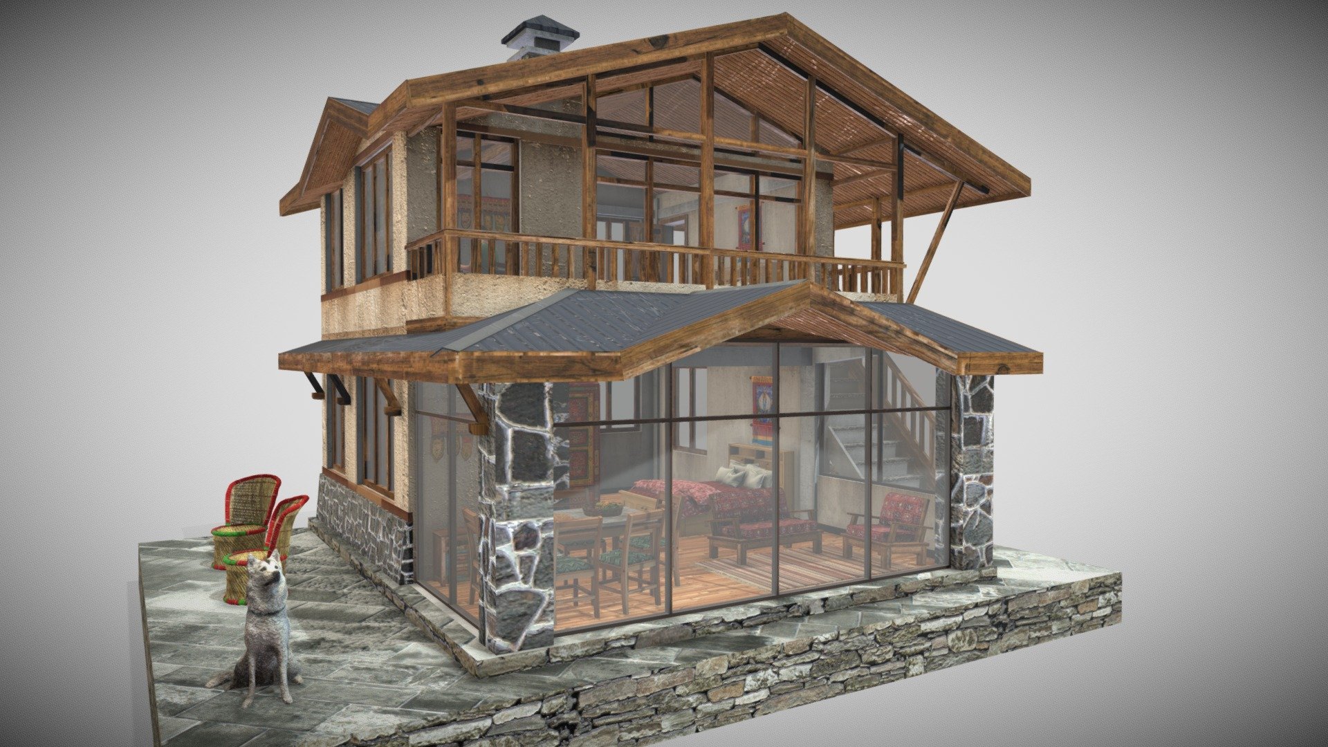 Mini Hut with Extra - Buy Royalty Free 3D model by Francesco Coldesina ...