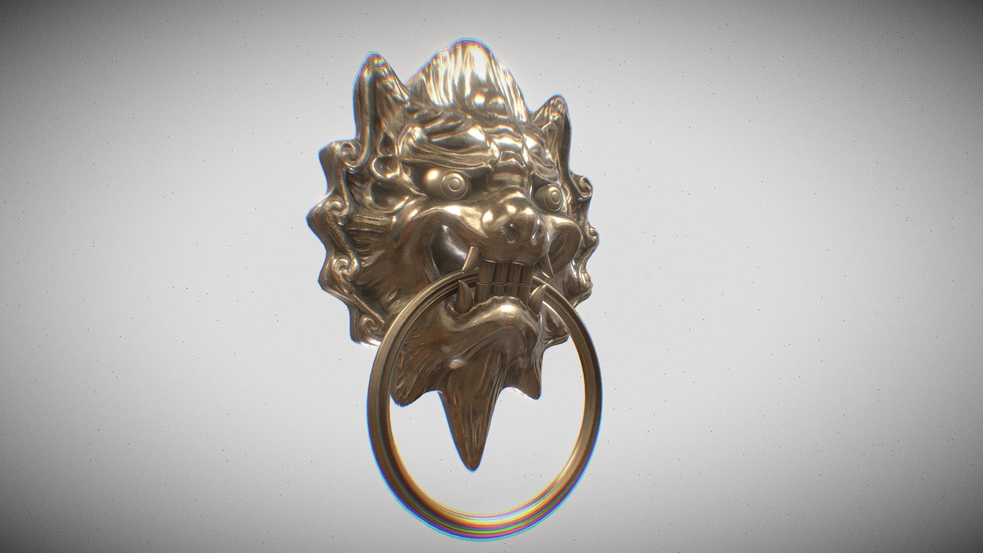 Chinese Door Knocker (Kirin) - Download Free 3D model by Ammonite ...