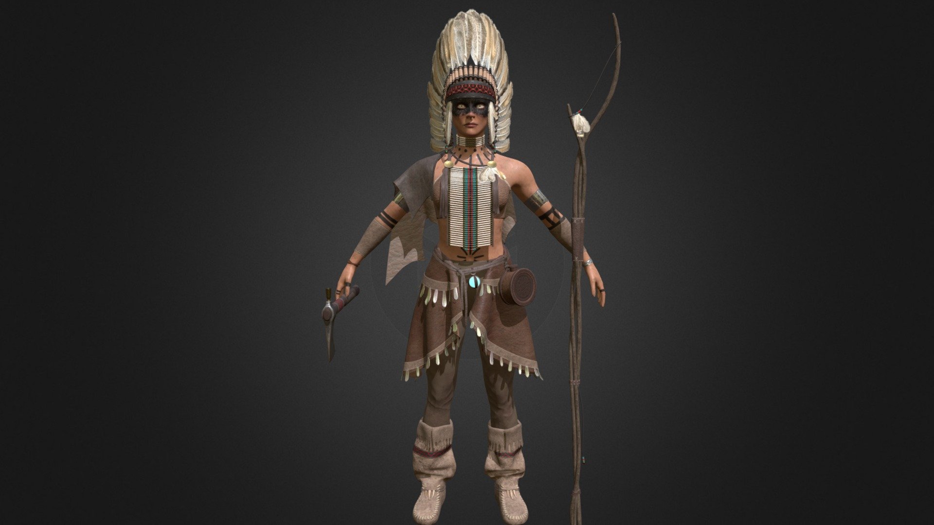 Native American - 3D model by datucarl [d50f967] - Sketchfab