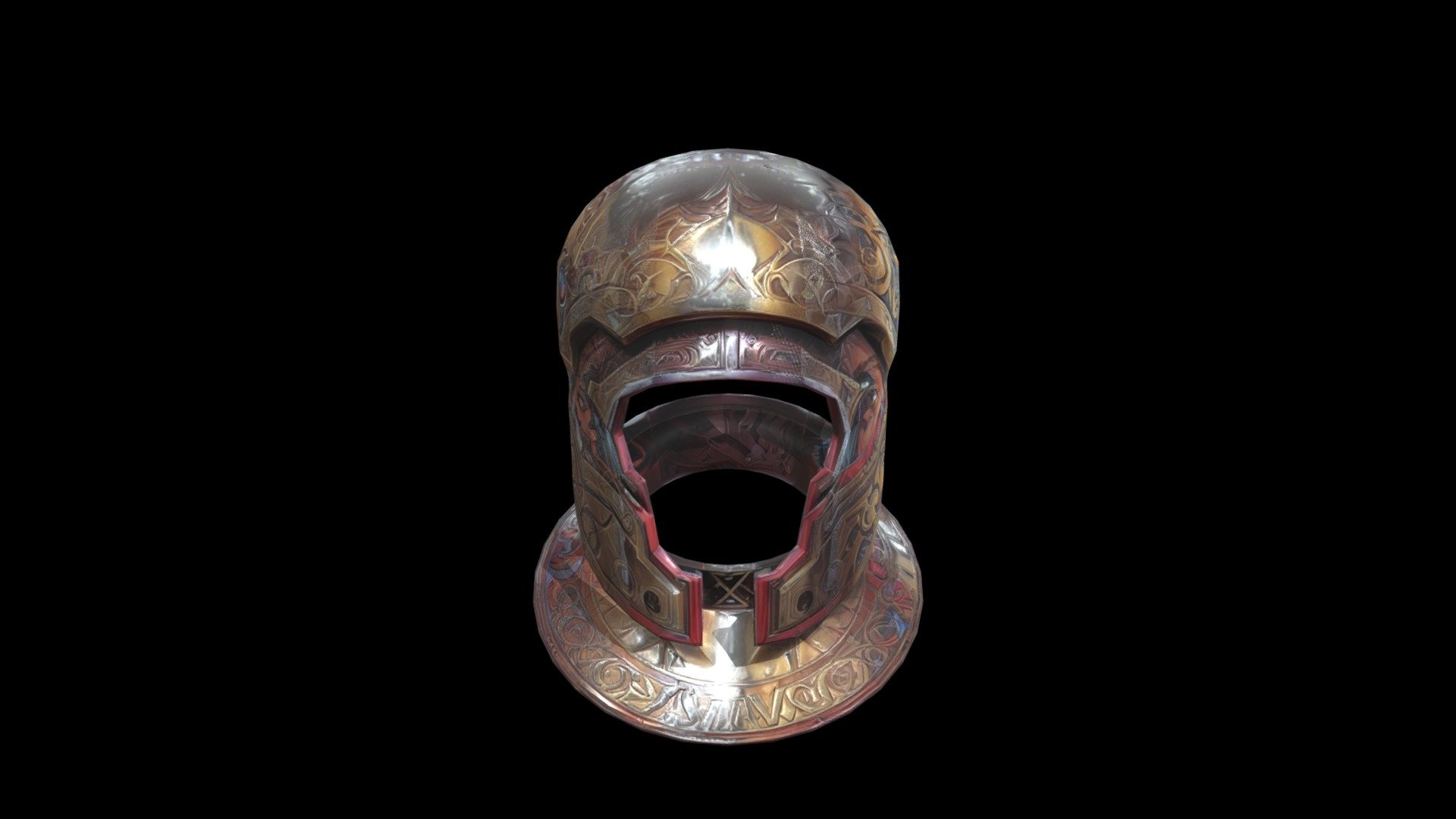 Meshy Helmet Fantasy Dawnbreaker Helm - Download Free 3D model by ...