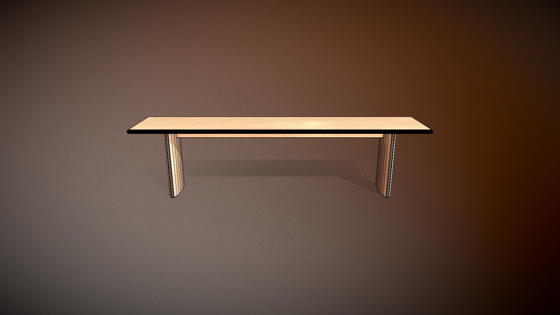 Anton Solid Wood Dining Bench - Download Free 3D model by 3d Eye ...