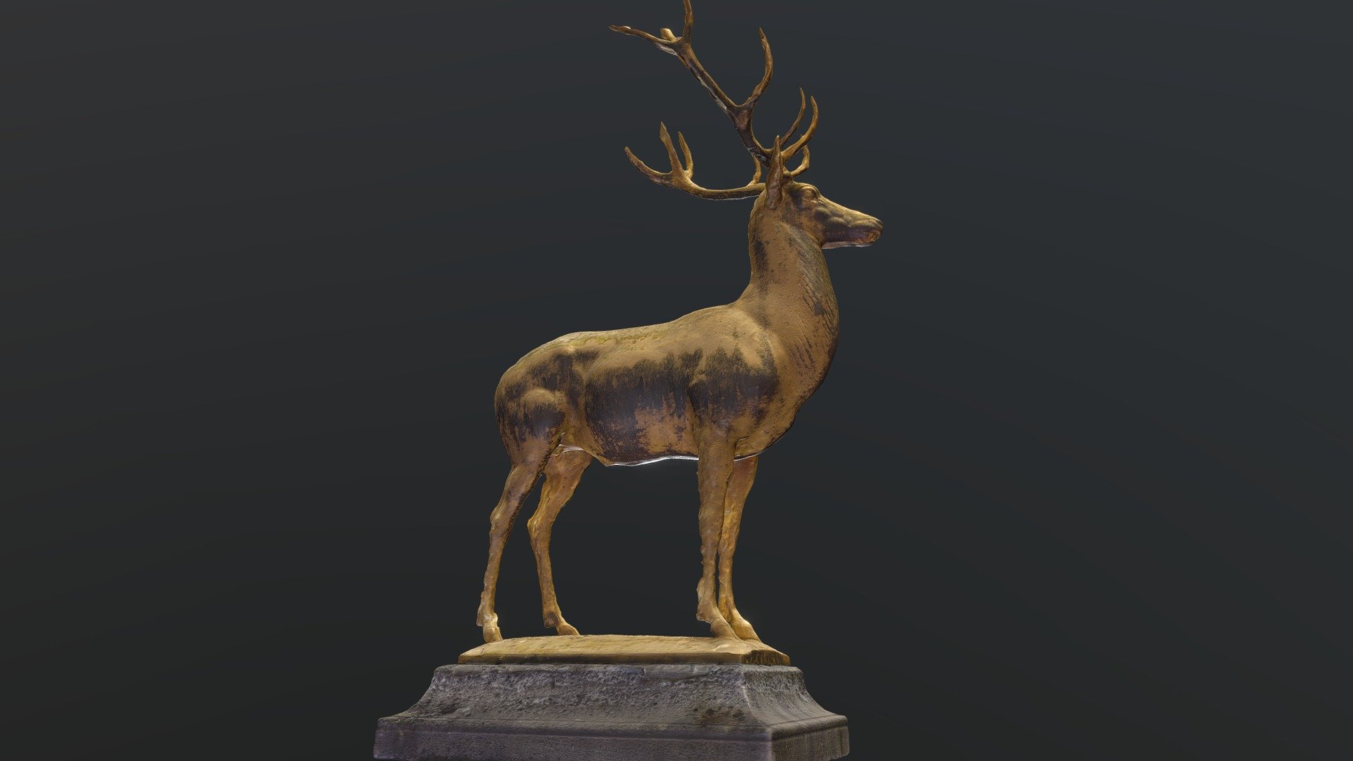 Goldener Hirsch - Buy Royalty Free 3D model by Deluva [d5128fb ...