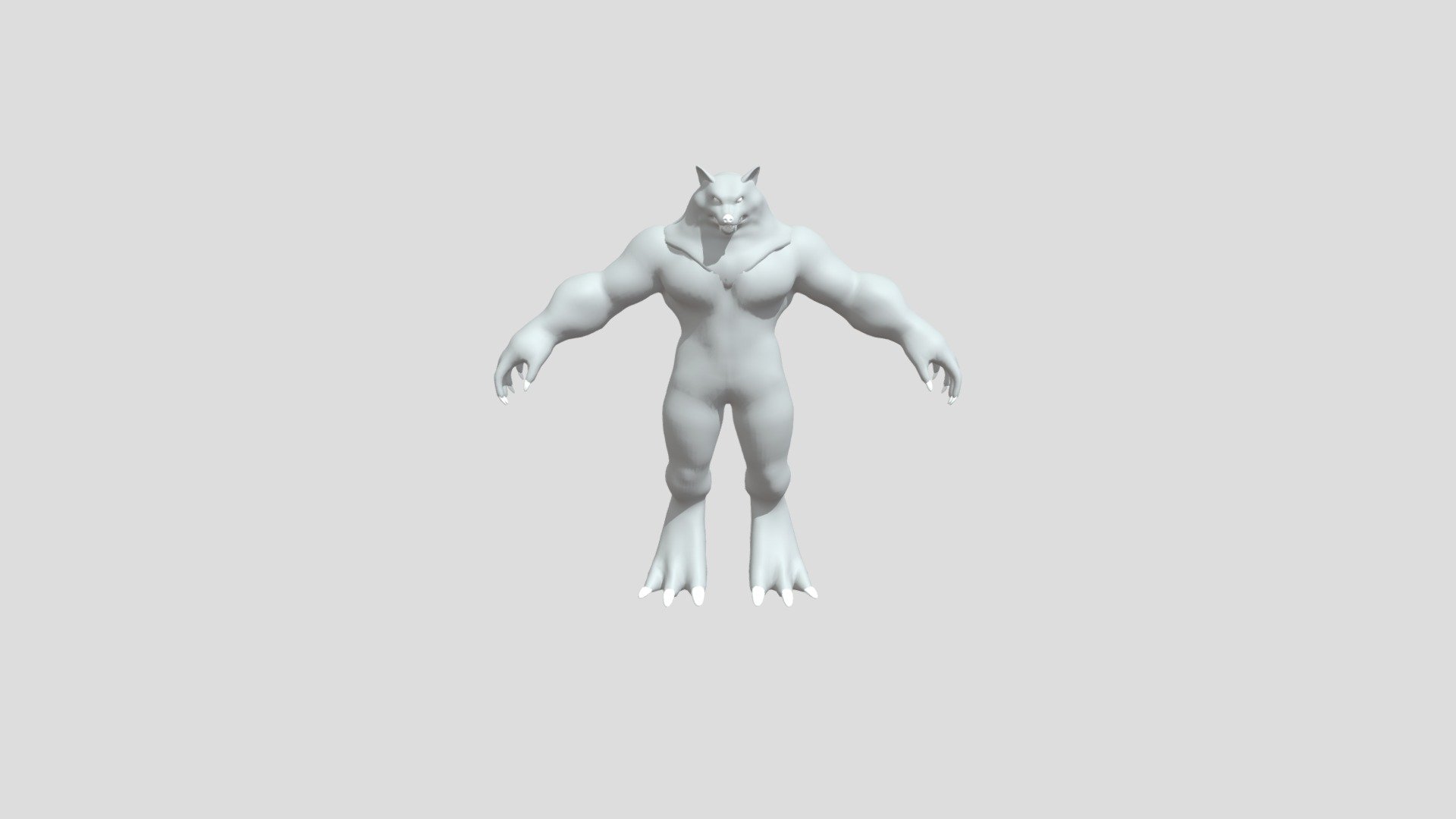 werewolf - Download Free 3D model by e.chuaaziz [d51308d] - Sketchfab