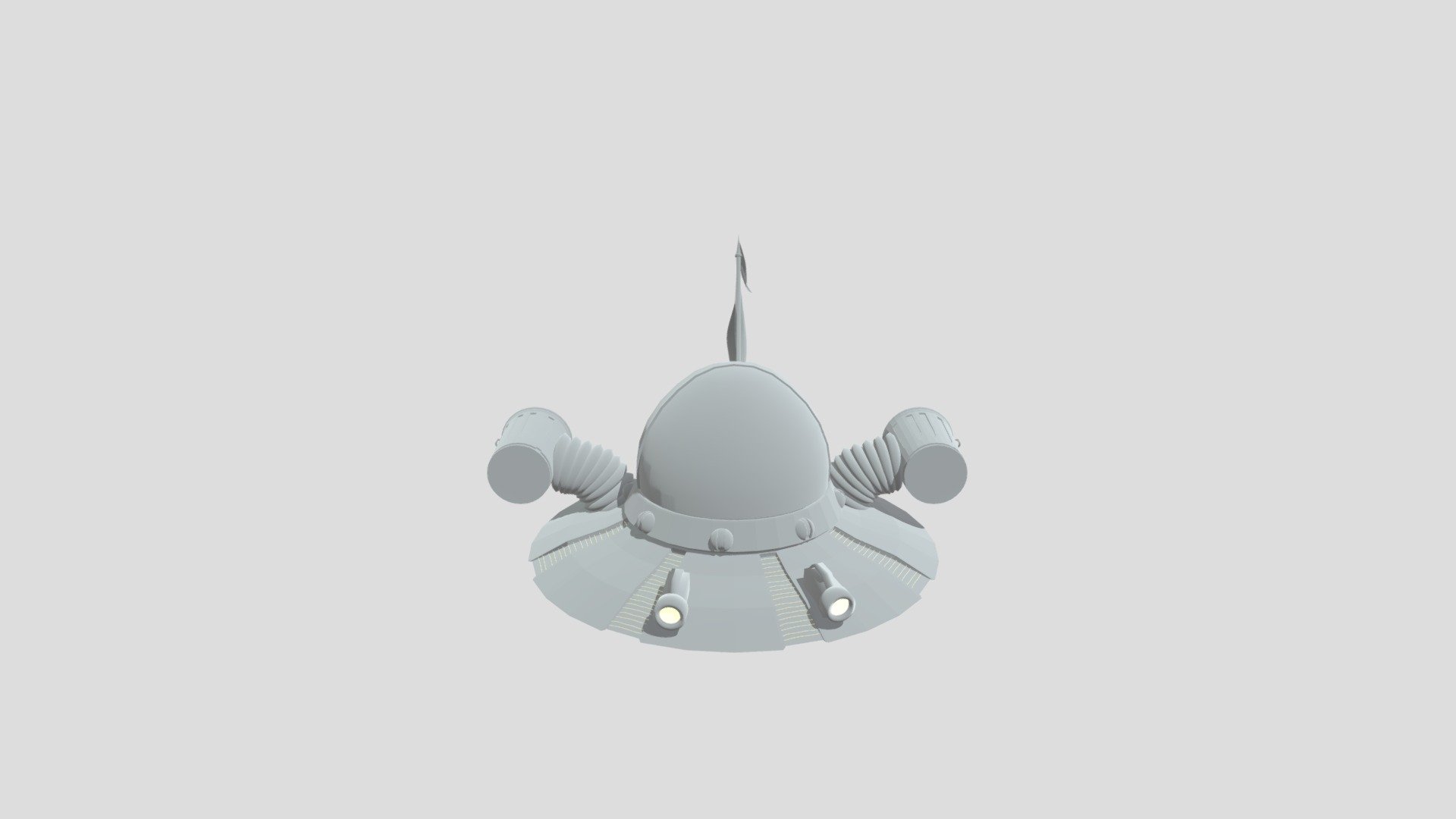 Rick and Morty spaceship - 3D model by Blaskin [d5143ac] - Sketchfab