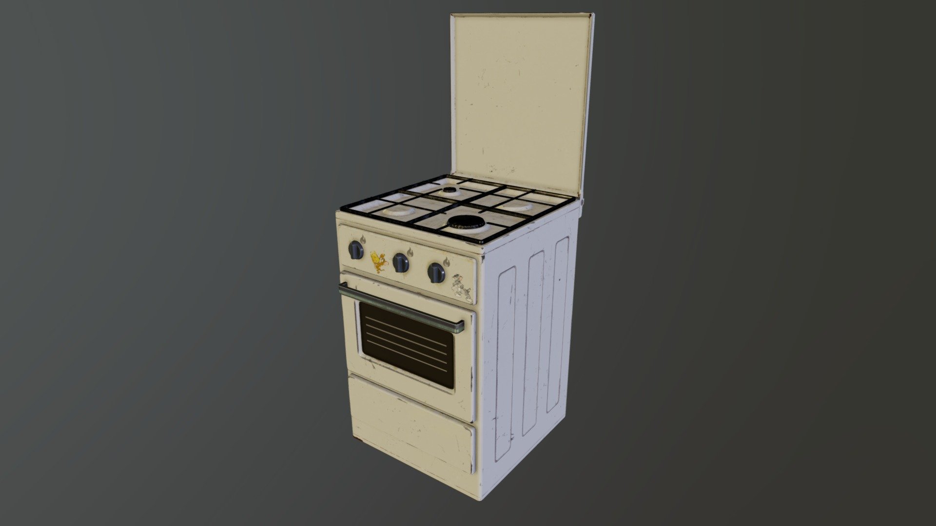 Freebie - Game Art: Eastern Gas Stove - Download Free 3D model by Alex ...