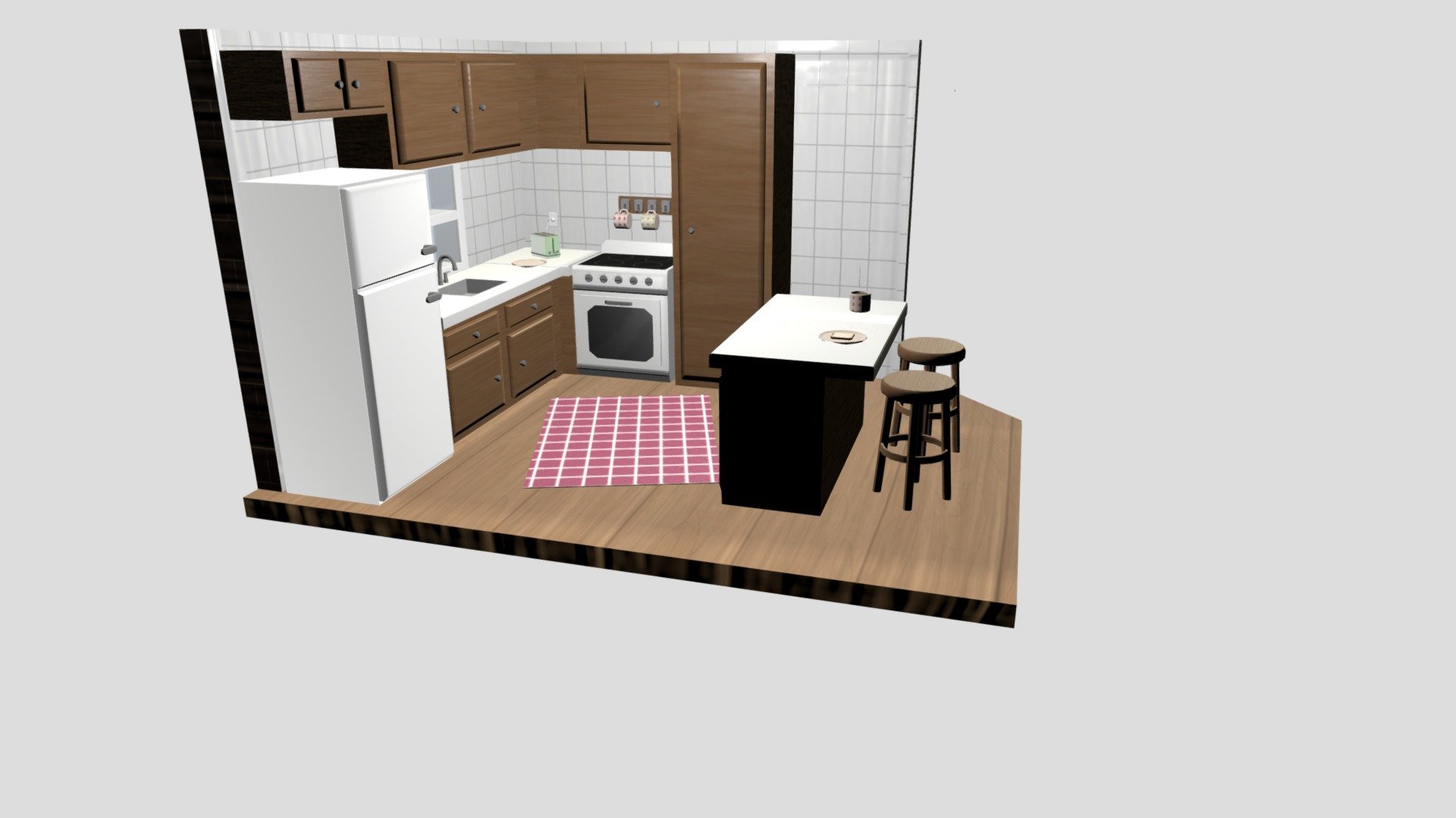 Cartoon Kitchen - 3D model by ExactCraft5156 [d516a43] - Sketchfab