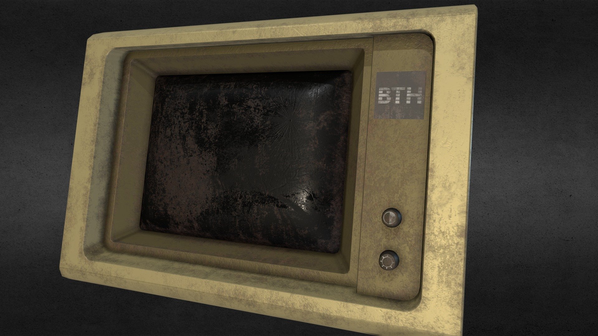 Vintage Computer Monitor - 3D model by the7isbest [d5186a8] - Sketchfab