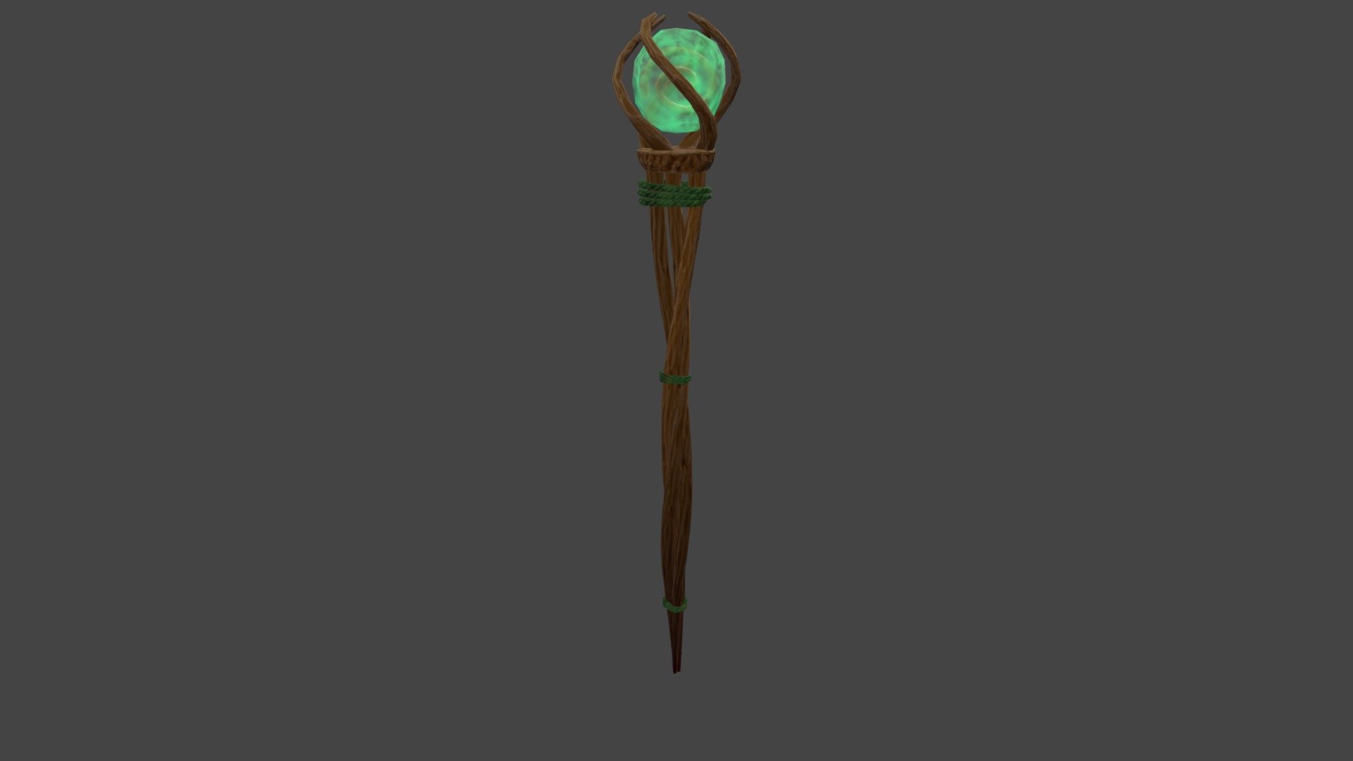 Stylized Wooden Staff - 3D model by mattciavarella [d5186d8] - Sketchfab