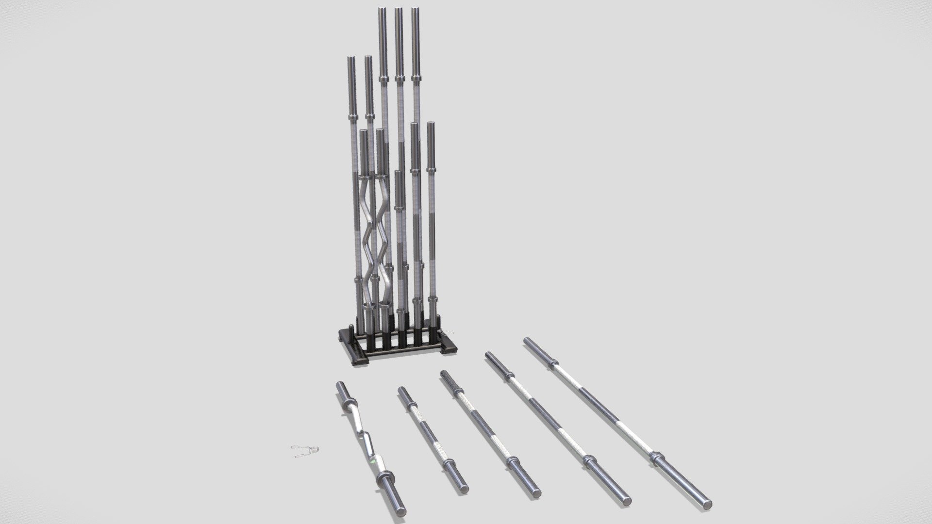 Barbells Pack with Holder | Low Poly - Buy Royalty Free 3D model by ...