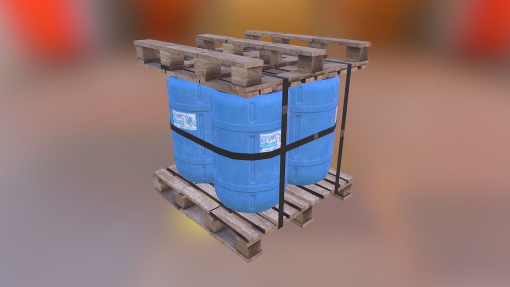 Water Crate - 3D model by richardpatrick [d518dbe] - Sketchfab