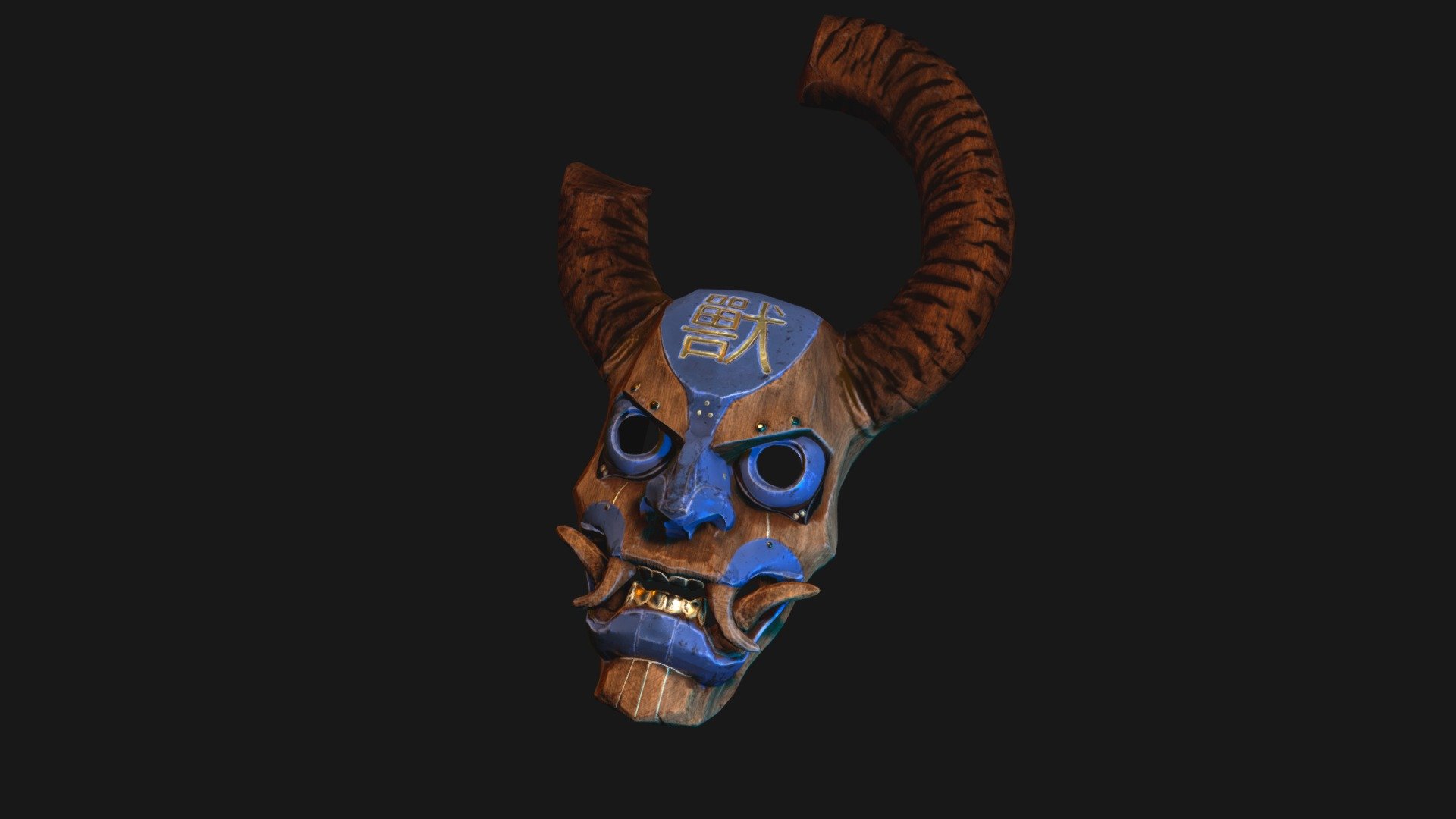 Oni Mask Model - Download Free 3D model by eric.p.beer [d51945e ...