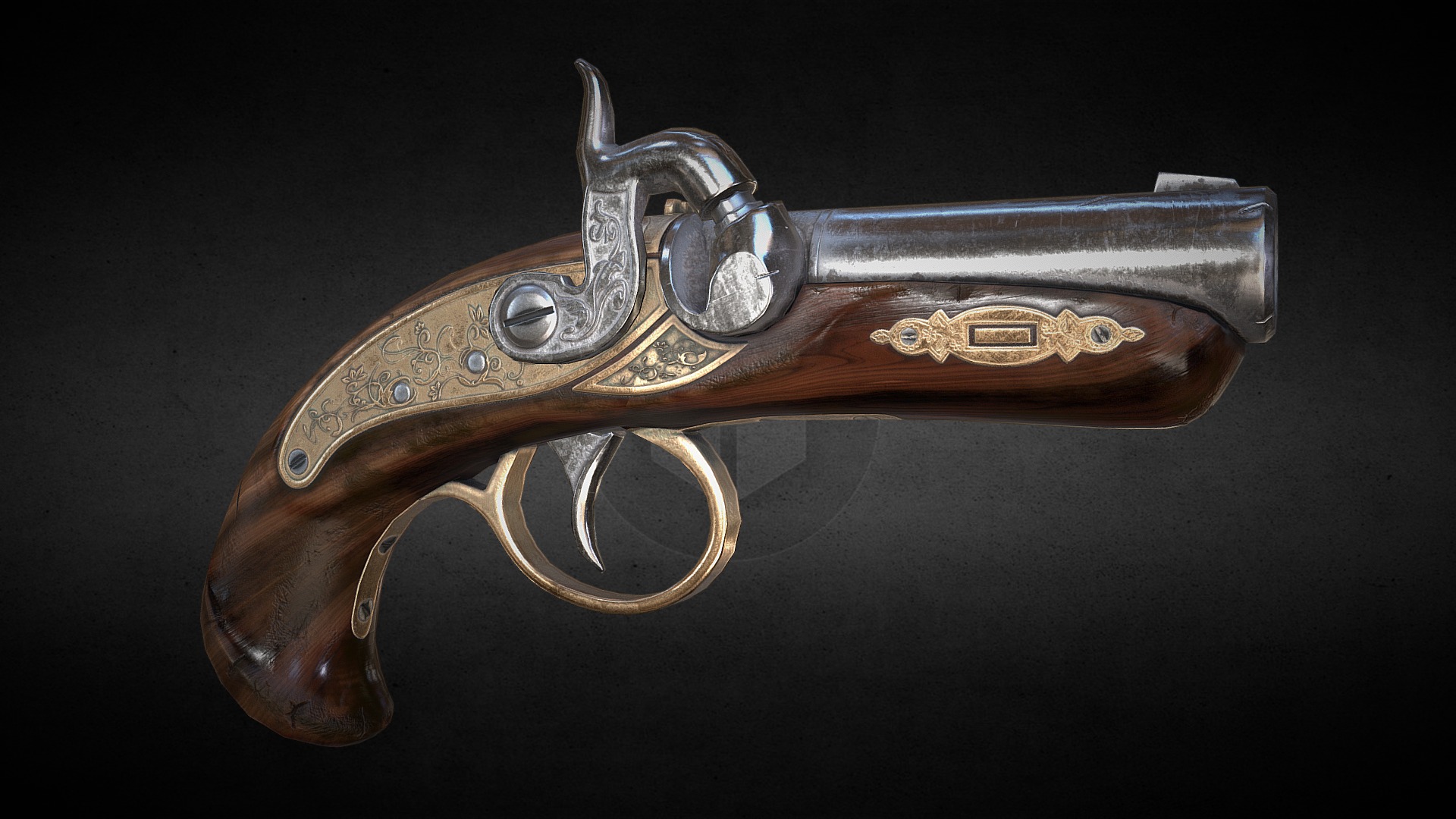 Deringer v1.1 - Buy Royalty Free 3D model by Don_Falcone [d51a52a ...