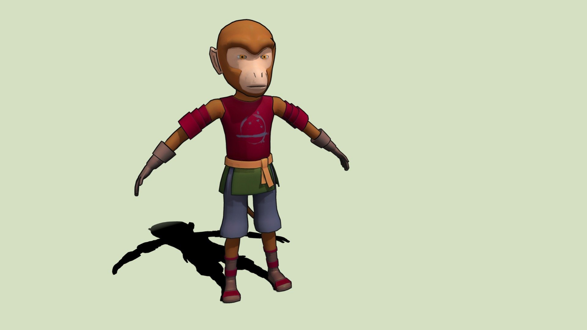 Monkey Humanoid Cartoon - 3D model by LoadCC [d51e47c] - Sketchfab