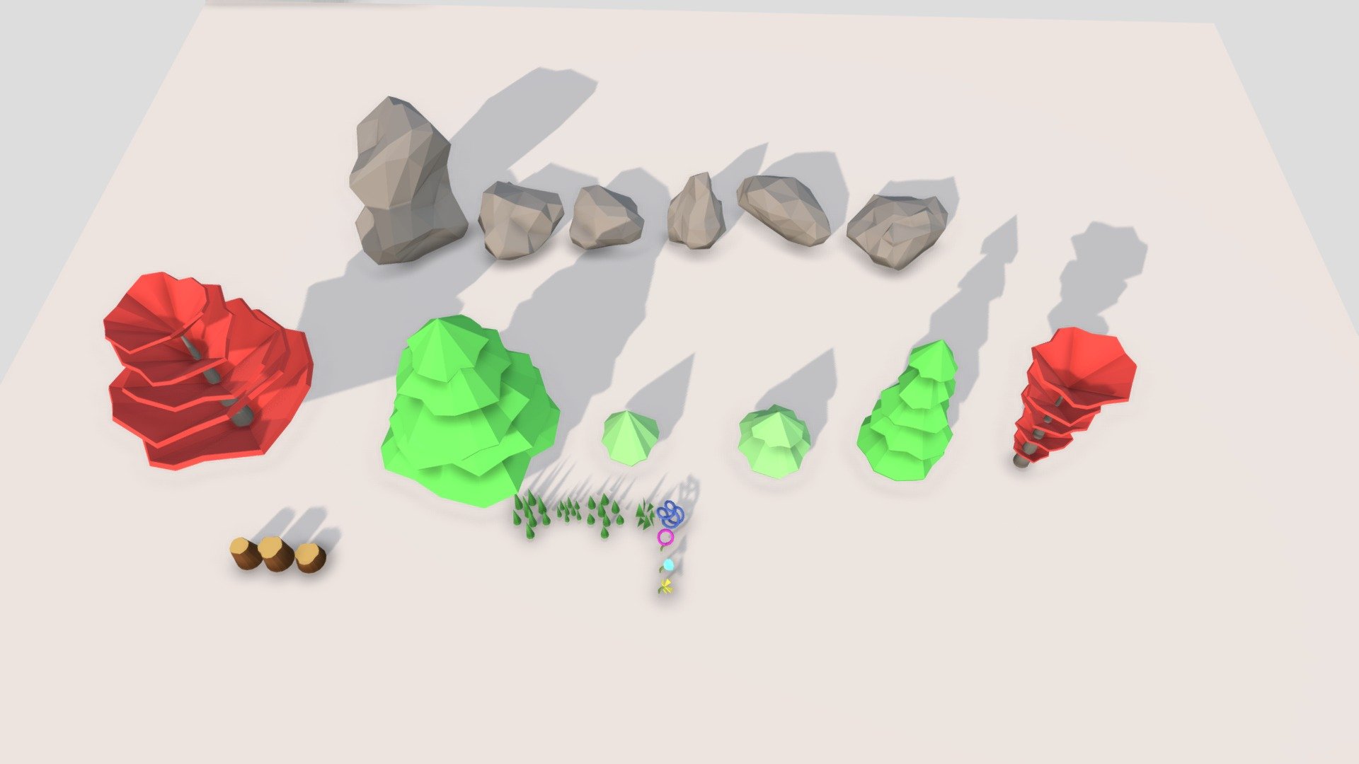 Low Poly Forest Assets - Download Free 3D model by nik1420 [d51e612 ...