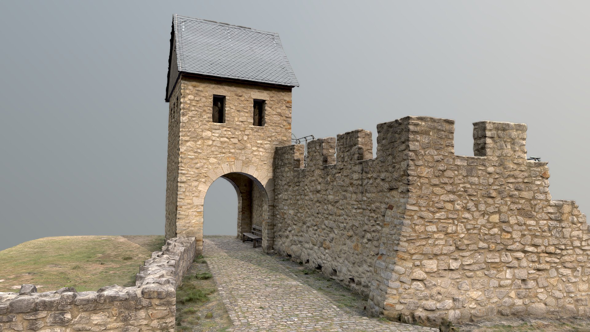 Kaiserpfalz Werla - (Royal palace of Werla) - Buy Royalty Free 3D model ...