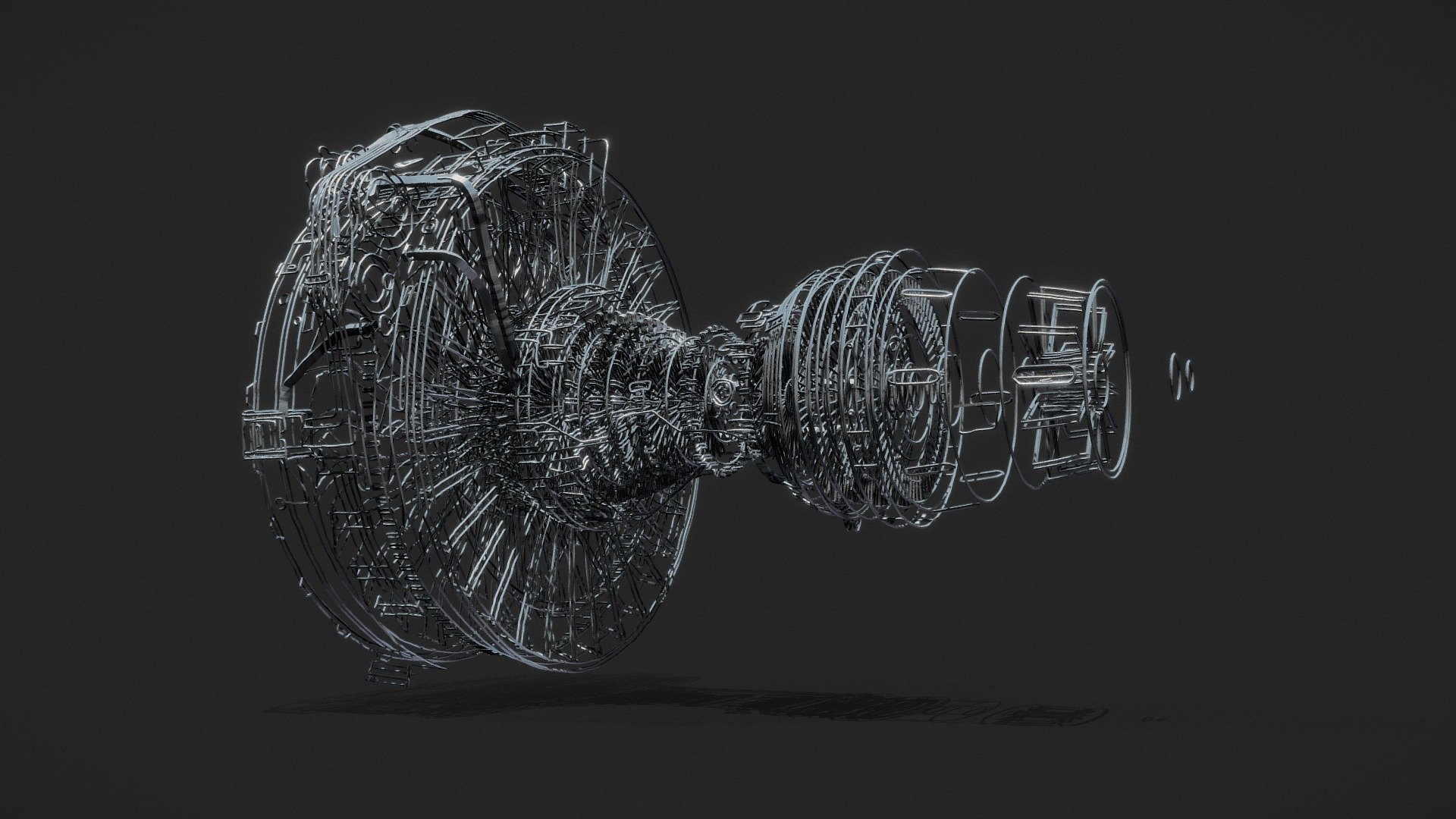 Turbofan Engine - 3D model by sy-kim [d520e09] - Sketchfab