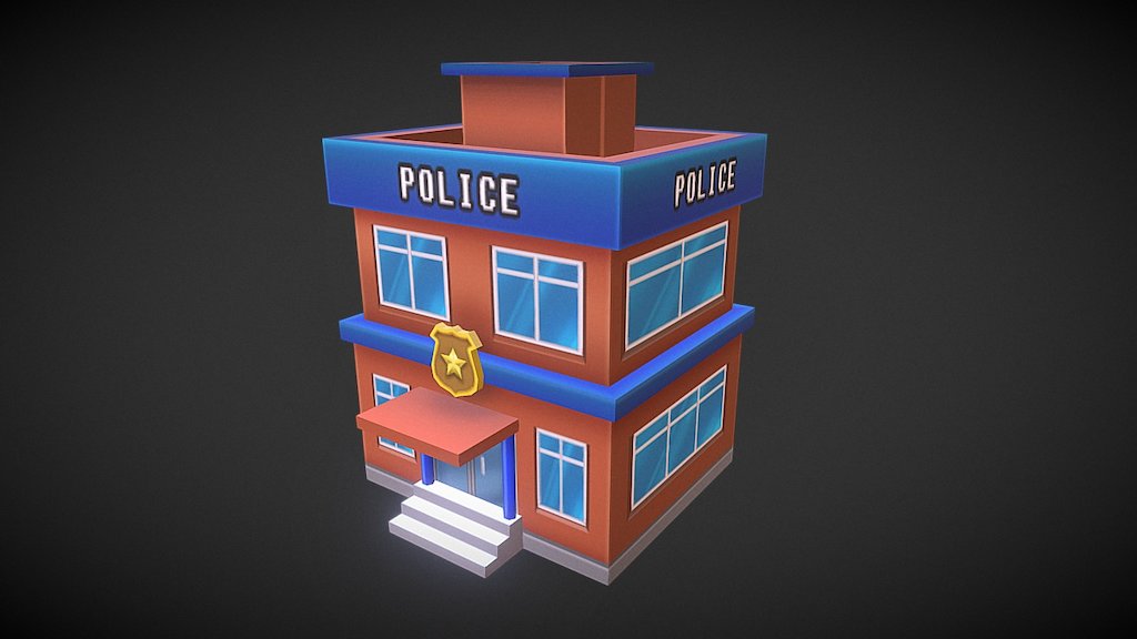 Police Station - 3D model by YOURS (@double2) [d523ffb] - Sketchfab