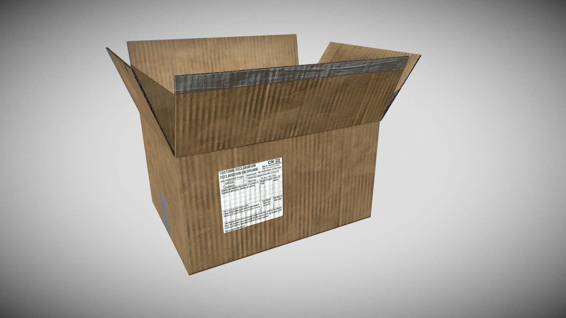 A Cardboard Box - Download Free 3D model by J0Y (@lloydrostek) [d527ec1 ...