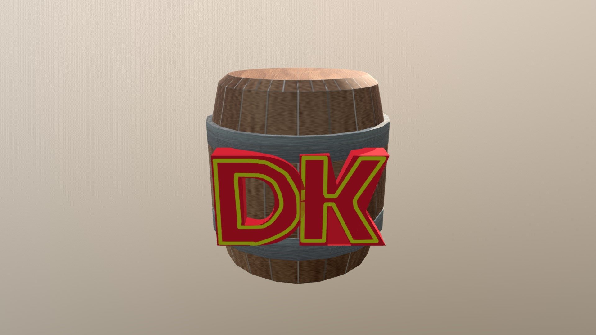 DK Barrel - 3D model by Bobby3D [d529c44] - Sketchfab