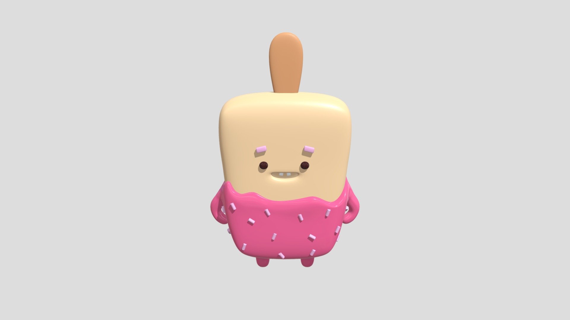 Cartoon ice cream - Download Free 3D model by dakost2552 [d52c1af] - Sketchfab