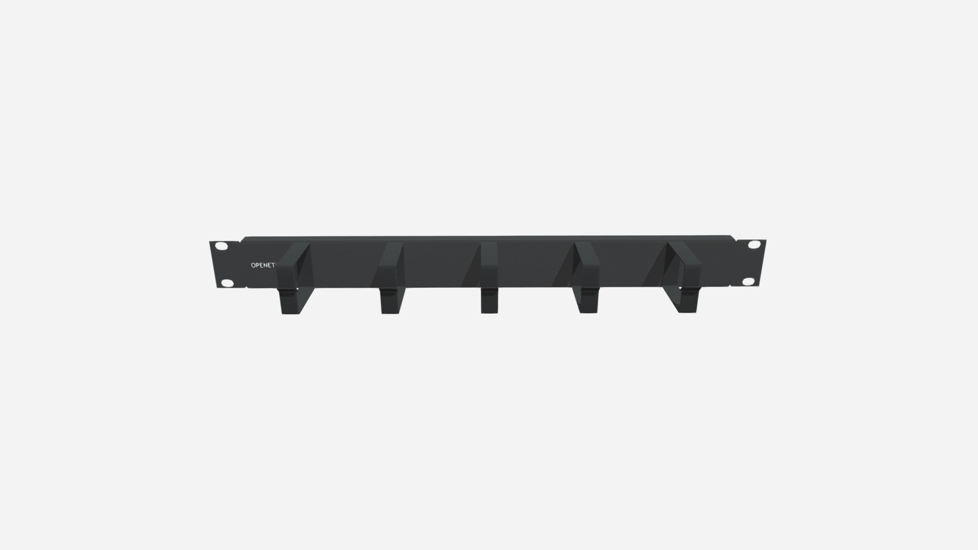 Panel Guía Cables Horizontal con 5 Liras - Download Free 3D model by ...