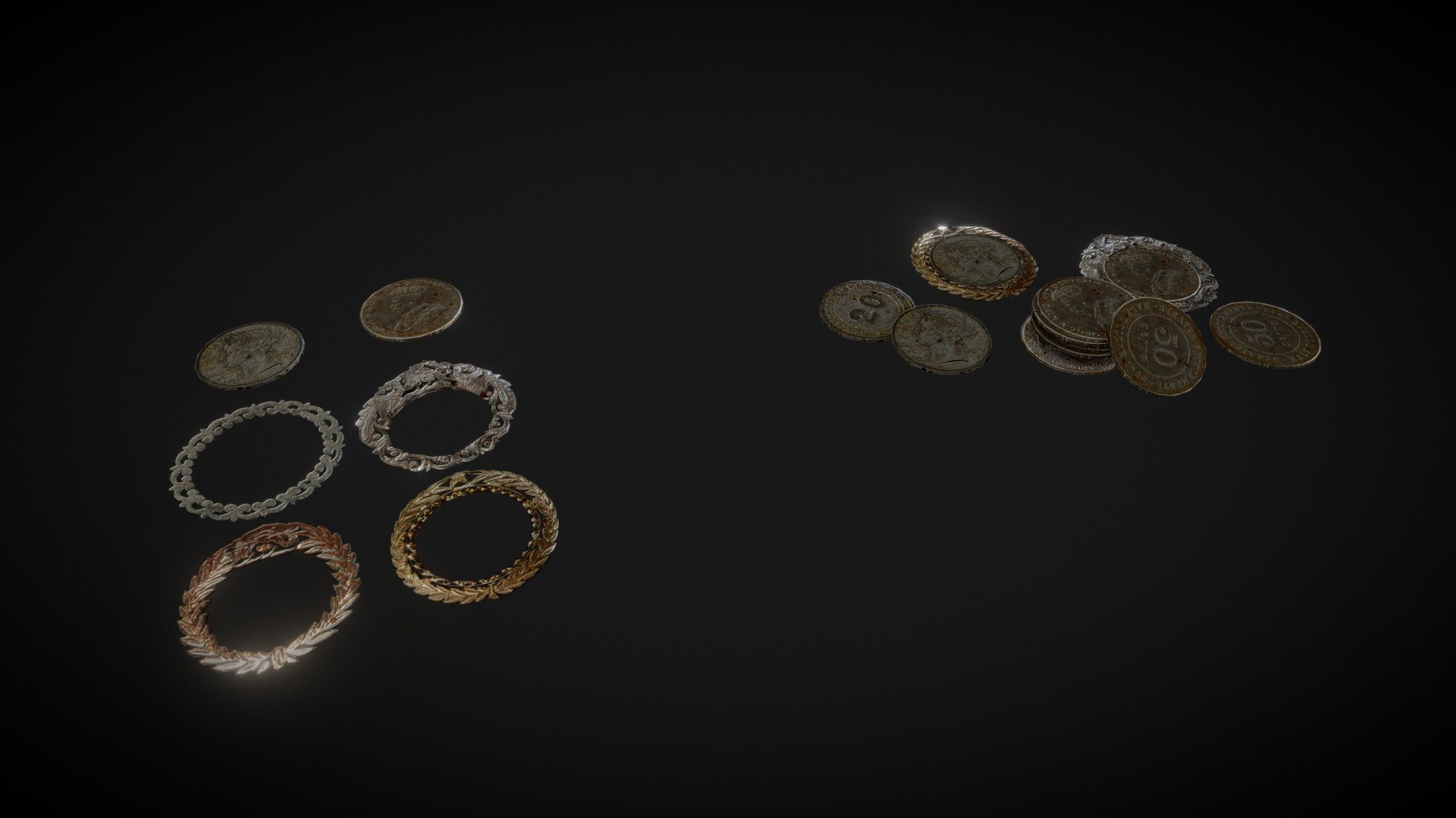 Coins & Frame (Test mesh) - 3D model by Ammobox-Zhaf (@Zhafri) [d53106f ...