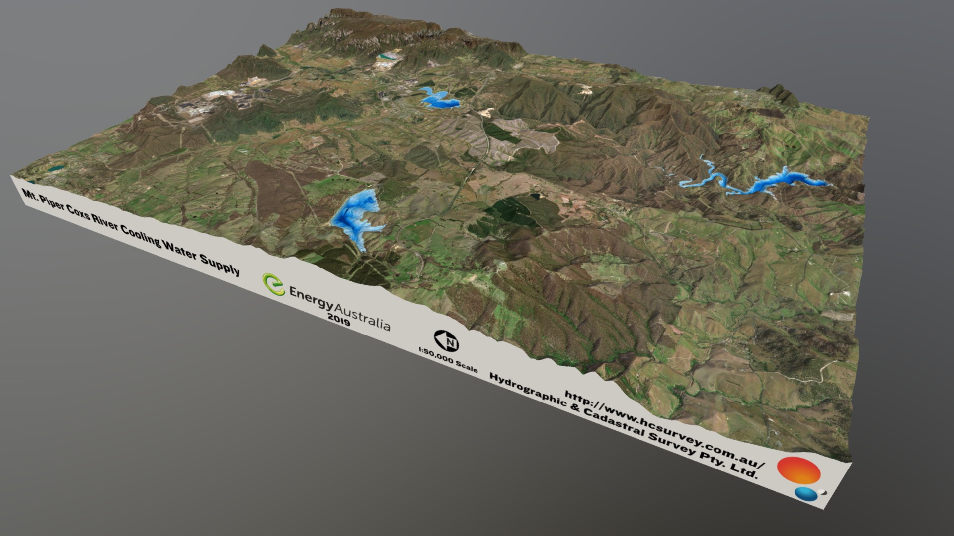 Catchment Area Map, A3 (1:50,000 Scale) - 3D model by smartmAPPS ...