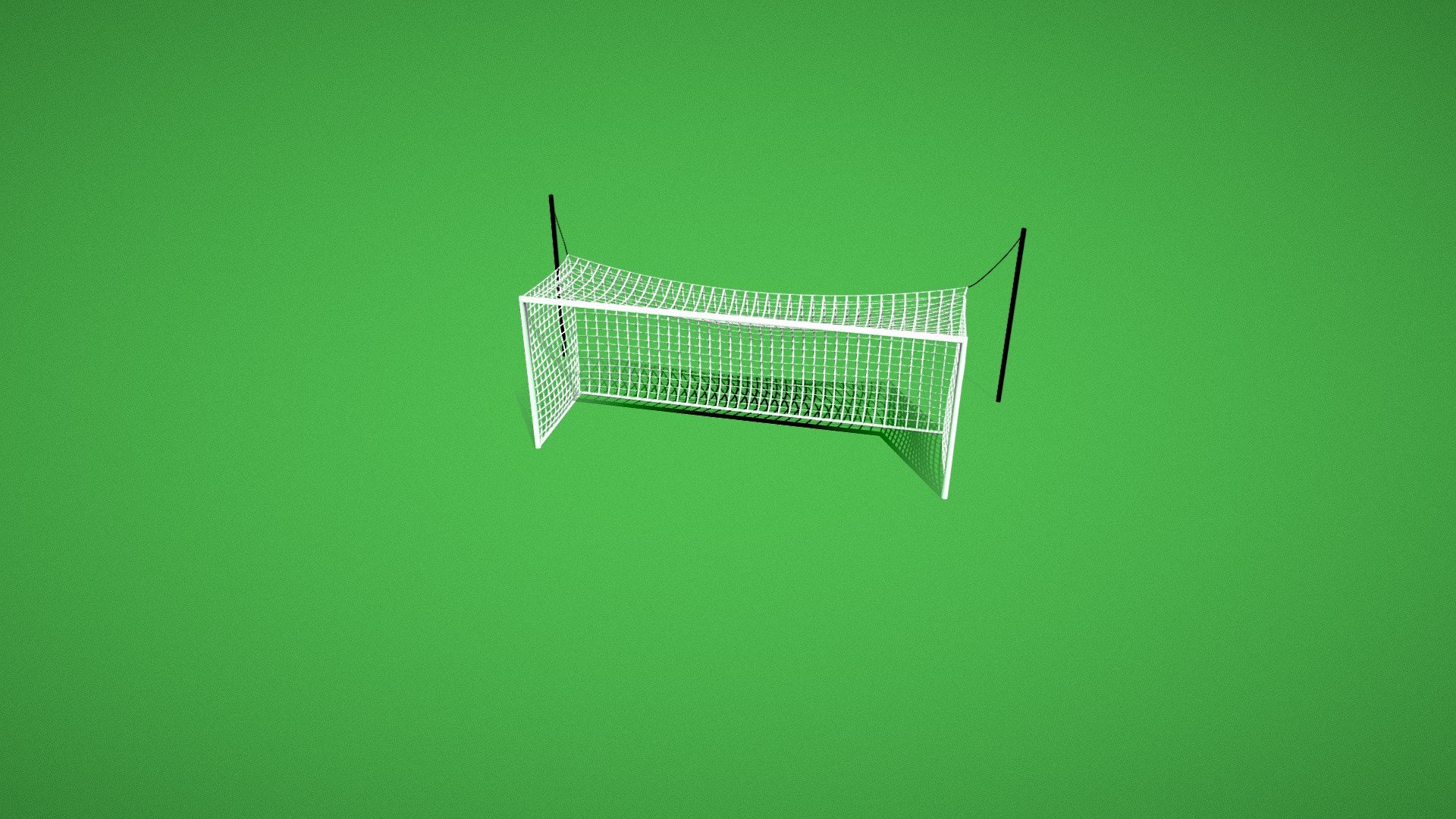 3d model of soccer / football goal post - Download Free 3D model by ...