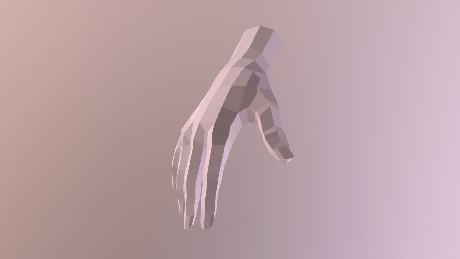Low Poly Hand - 3D model by Studio 5 (@Studio-5) [d533183] - Sketchfab