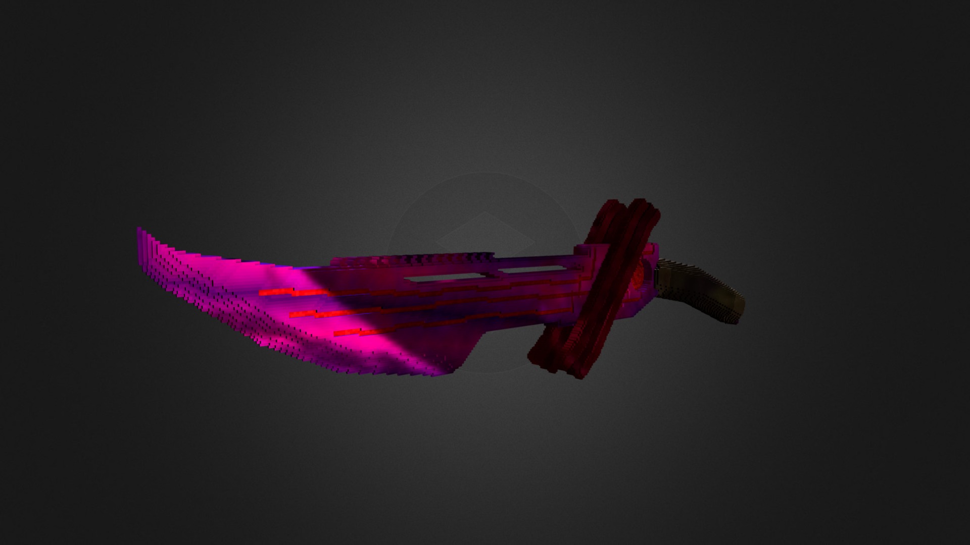 Voxel Fade Blade (128 - Cubik) - 3D model by Chara_Dreemurr [d533484 ...