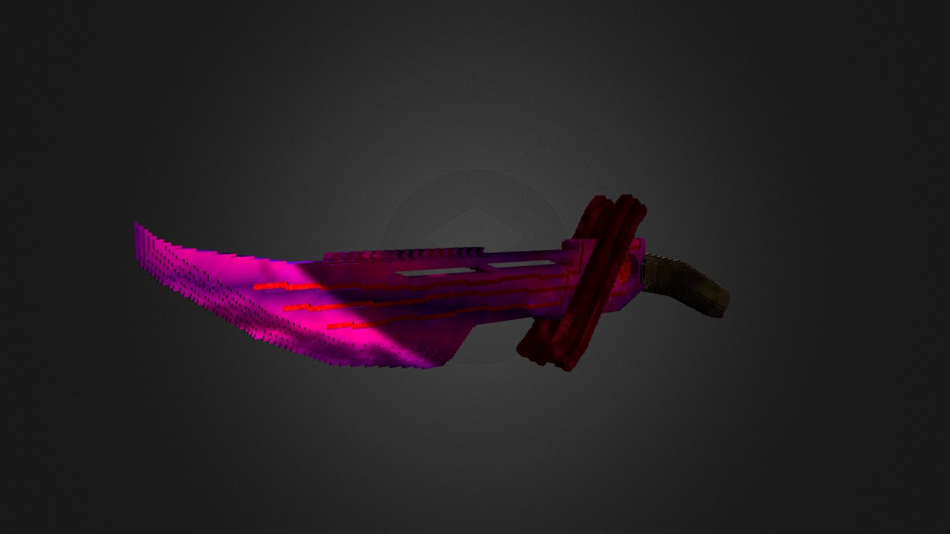 Voxel Fade Blade (128 - Cubik) - 3D model by Chara_Dreemurr (@Chara ...