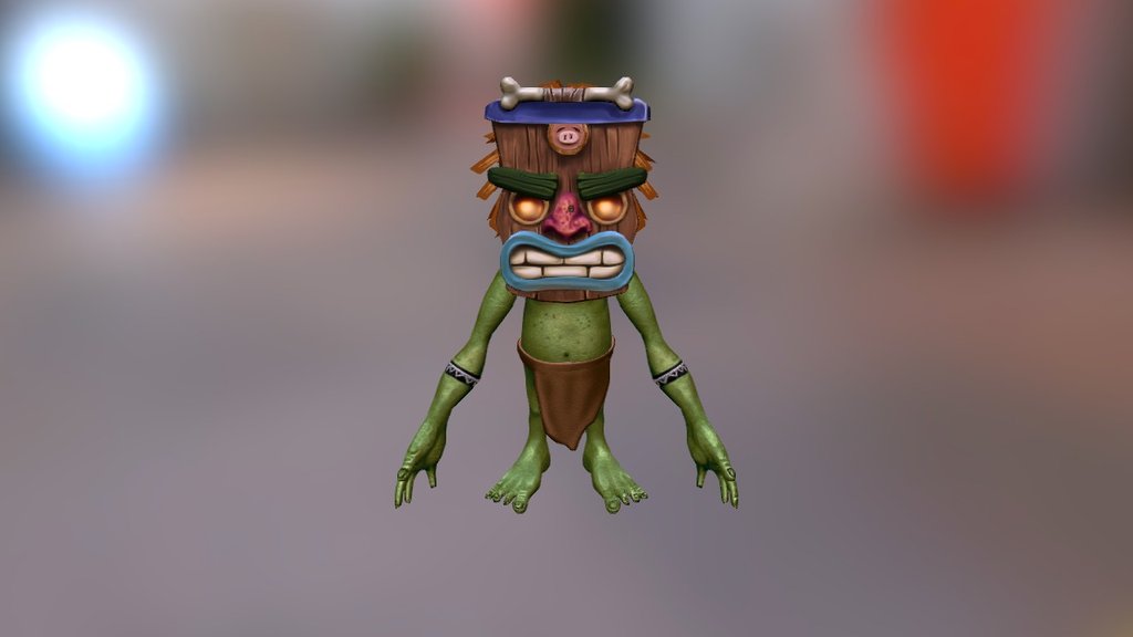 Tiki man - 3D model by harrygn [d5345cd] - Sketchfab