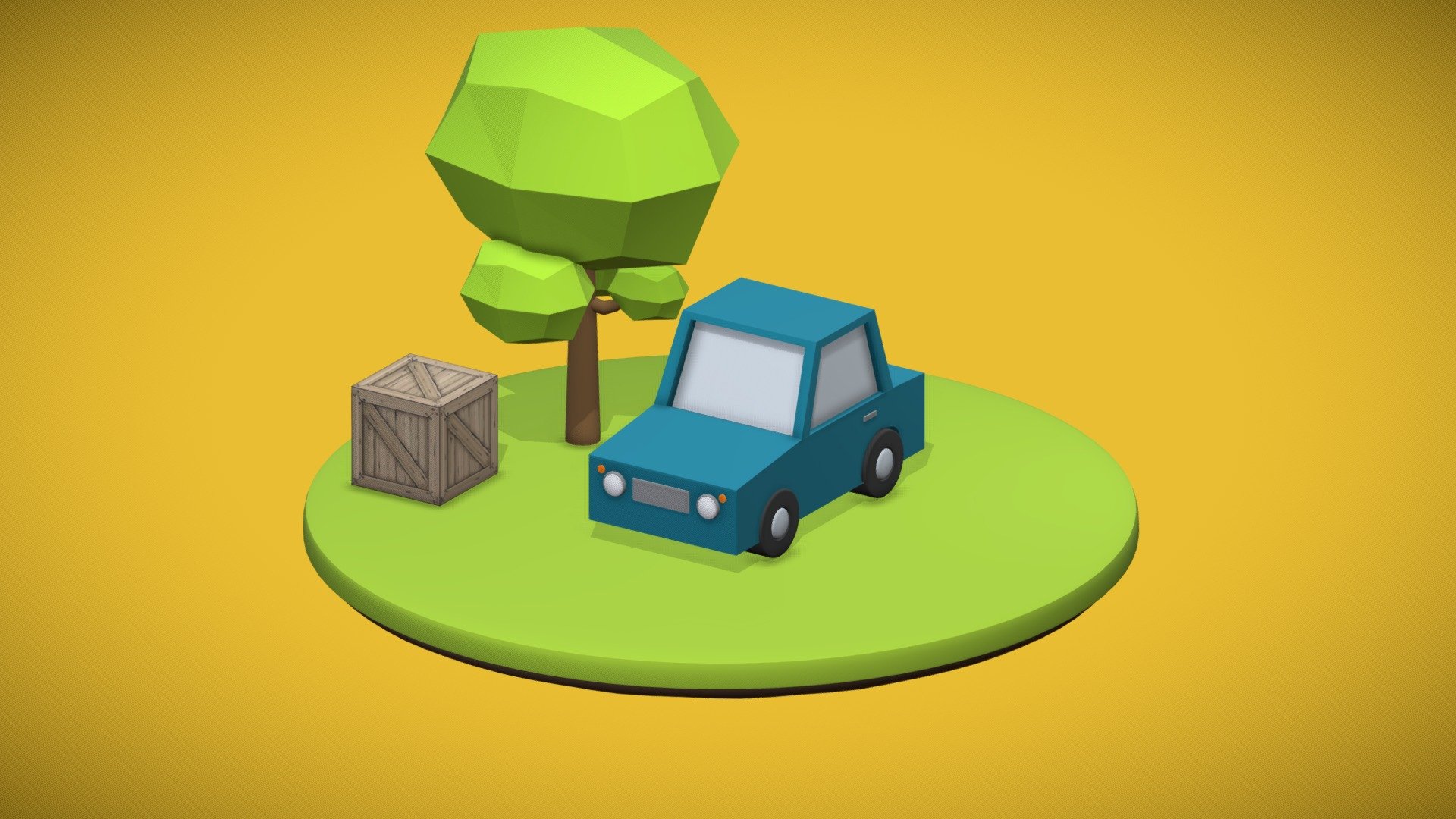 Car Flat - 3D model by otiagomotta [d535380] - Sketchfab